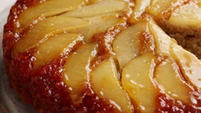 Mary Berry Pear Upside Down Cake - British Recipes Hub