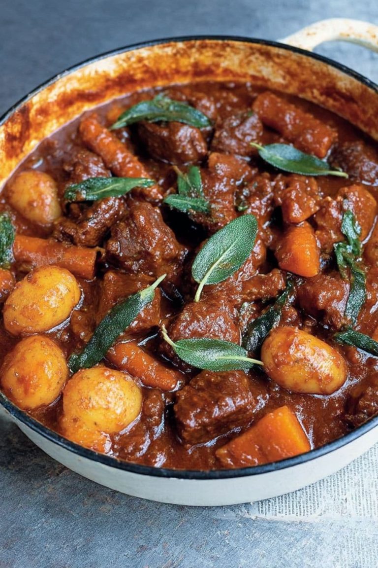 Jamie Oliver Slow-Cooked Beef Stew with Root Vegetables Recipe - British Recipes Hub